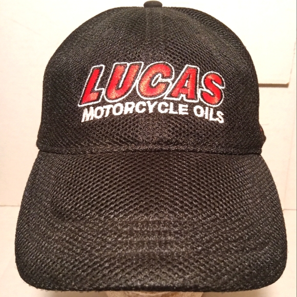 Lucas Oil Apparel | Accessories | Lucas Motorcycle Oil Strapback Hat ...